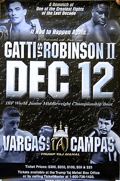 Arturo Gatti vs Ivan Robinson II - 12th December 1998 | Boxing History