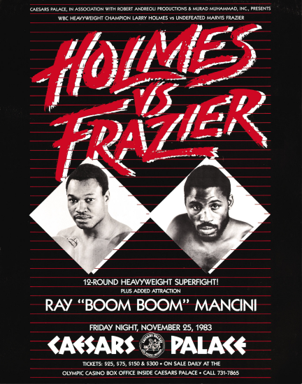 Larry Holmes boxed Marvis Frazier 41 years ago on 25th November 1983